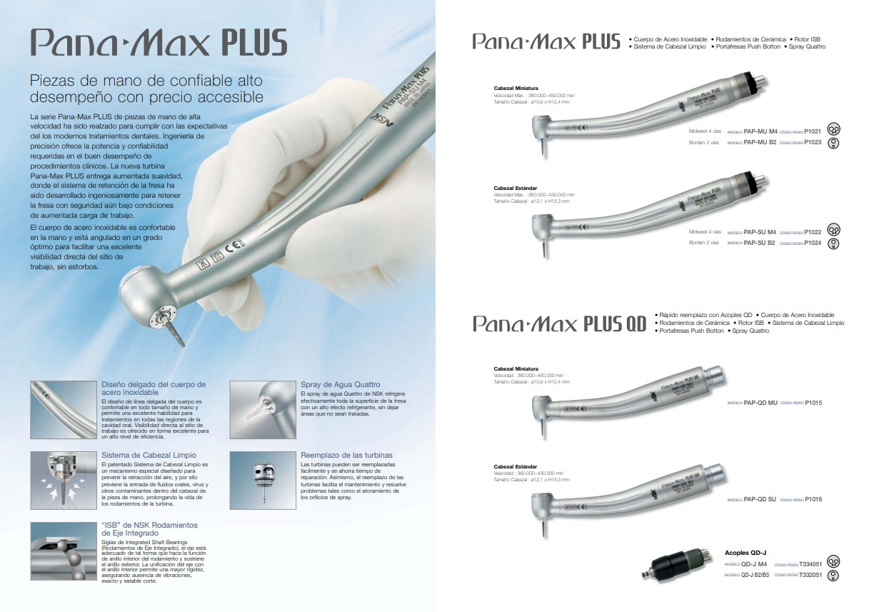 Pieza de Mano Alta Velocidad PanaMax-Plus Cabeza Estándar NSK